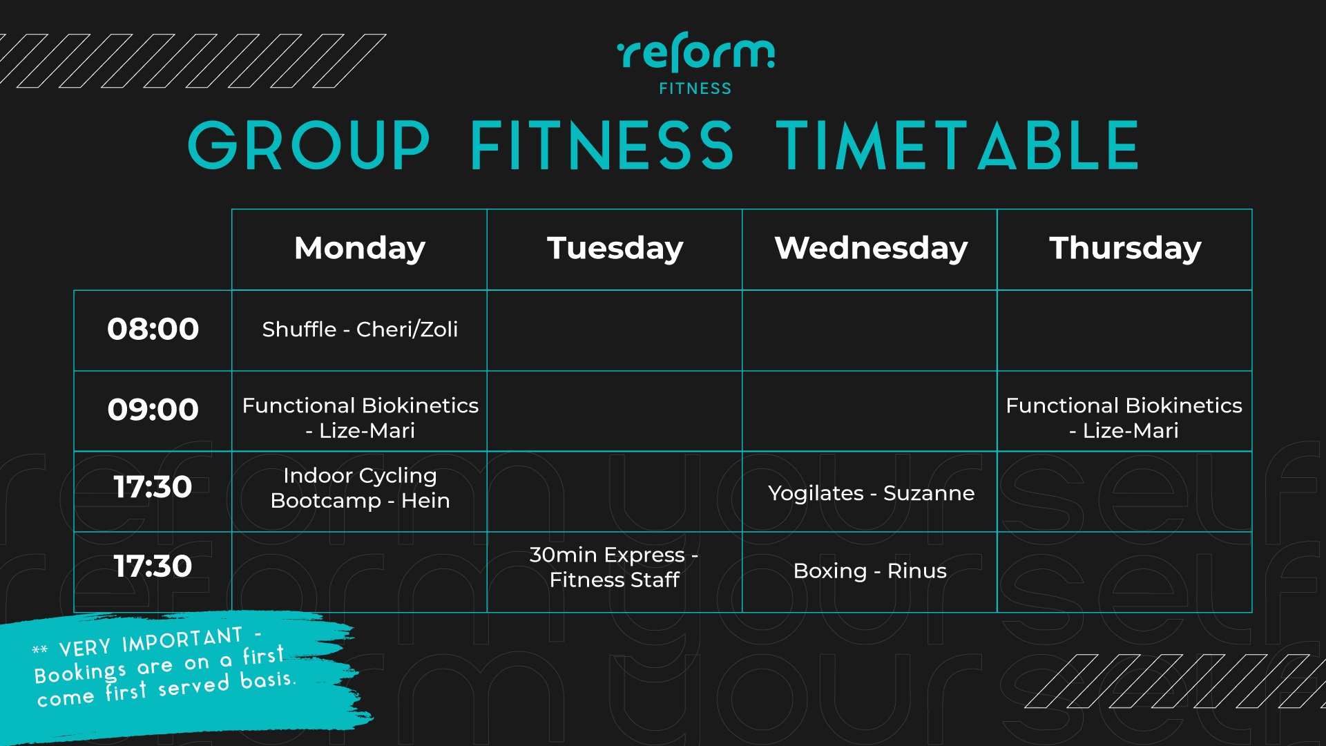 What We Offer | Reform Fitness